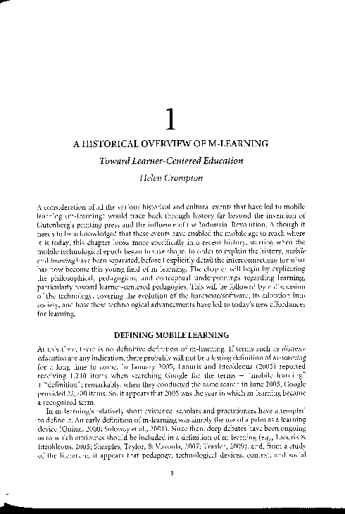 (PDF) A Historical Overview of Mlearning Towards Learner Centered Education