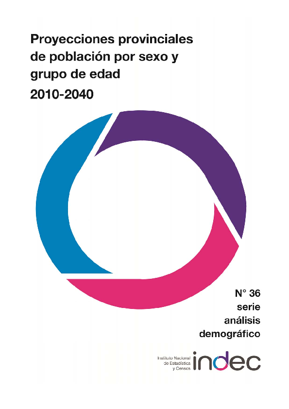 (PDF) INDEC. Proyecciones provinciales de población por sexo y grupo de ...