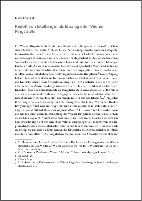 (PDF) Rudolf von Eitelberger als Ideologe der Wiener Ringstraße, in ...