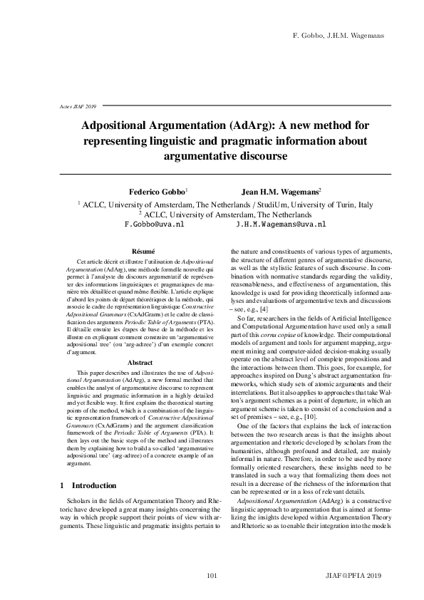Pdf Adpositional Argumentation Adarg A New Method For Representing Linguistic And Pragmatic