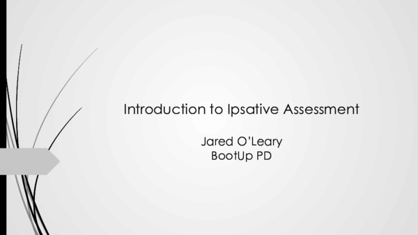 (PDF) Introduction to Ipsative Assessment