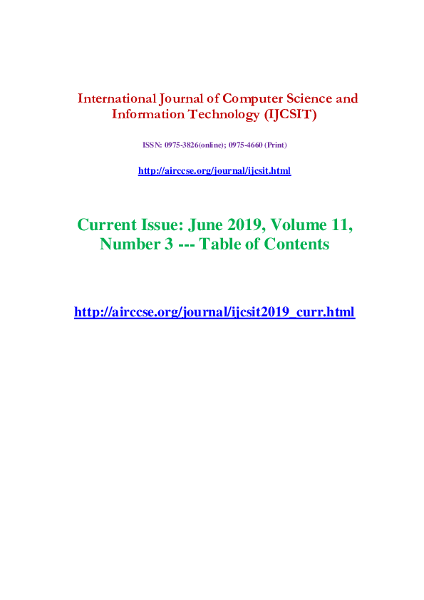 (PDF) New Research Articles 2019 June Issue -- International Journal of ...