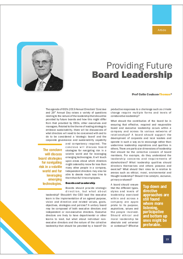 (PDF) Future Board Leadership