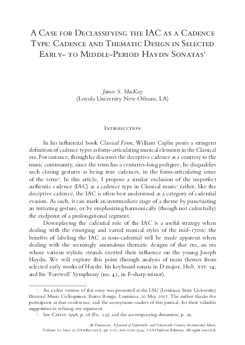 (PDF) A Case for Declassifying the IAC as a Cadence Type: Cadence and ...
