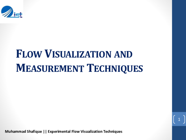 (PPT) Flow visualization and Measurement techniques