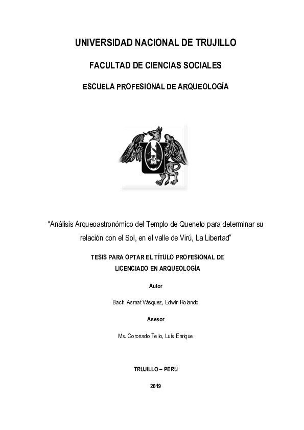 (PDF) “Análisis Arqueoastronómico del Templo de Queneto para determinar ...