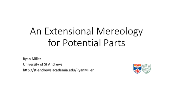 (PPT) An Extensional Mereology for Potential Parts