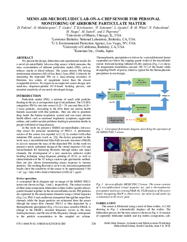 (PDF) MEMS AIR-MICROFLUIDIC LAB-ON-A-CHIP SENSOR FOR PERSONAL ...