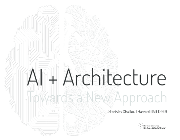 (PDF) AI + Architecture | Towards a New Approach