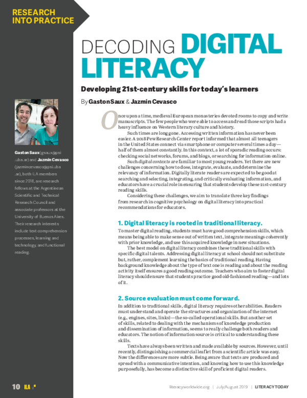 (PDF) DIGITAL LITERACY