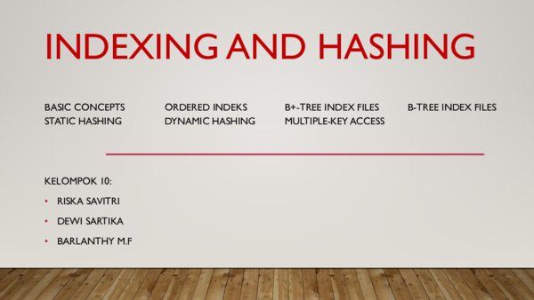 (PPT) Indexing and hashing
