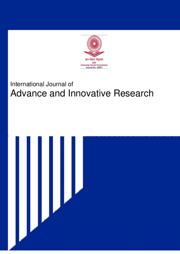 (DOC) International Journal of Advance and Innovative Research