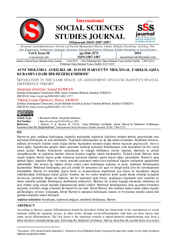 (PDF) SOCIAL SCIENCES STUDIES JOURNAL