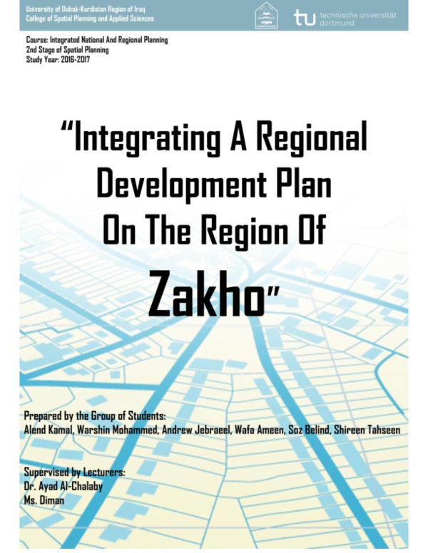 (PDF) Integrated Regional Plan for Zakho Region