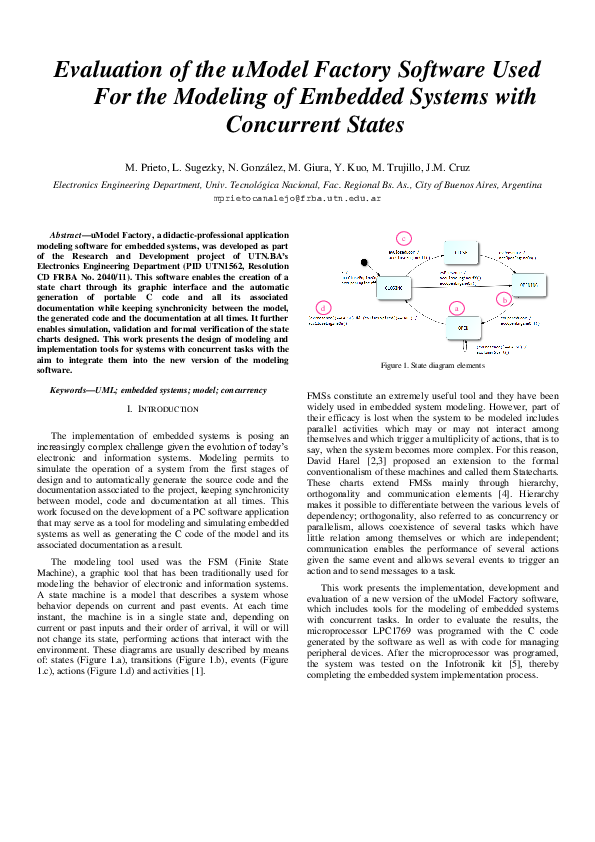 (PDF) Evaluation of the uModel Factory Software Used For the Modeling of Embedded Systems with ...