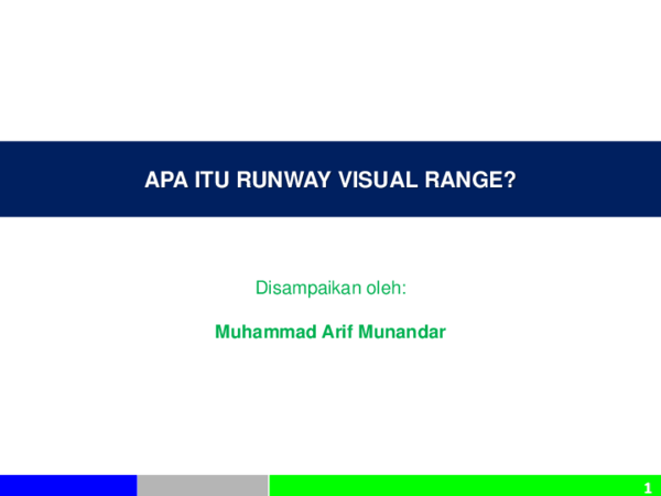 (PDF) APA ITU RUNWAY VISUAL RANGE(RVR)?