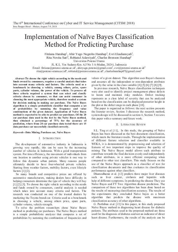 (PDF) The 6 th International Conference on Cyber and IT Service Management (CITSM 2018 ...