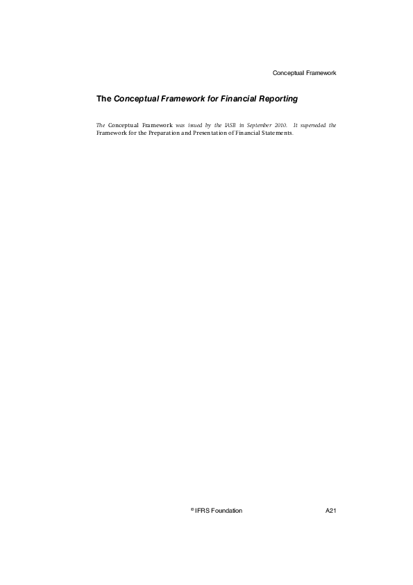 (PDF) The Conceptual Framework for Financial Reporting Conceptual ...