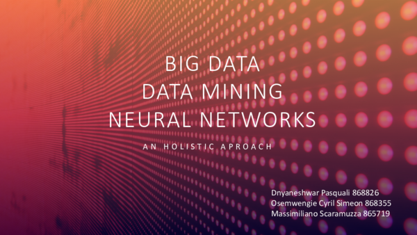 (PDF) Big Data, Data Mining & Neural Networks