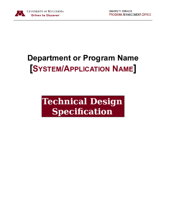 (DOC) Technical spec doc