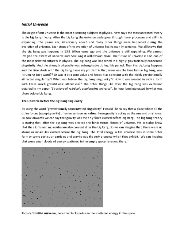 (DOC) The Universe before big bang