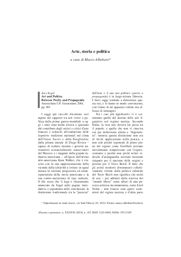 (PDF) Recensione a Romy Golan, Muralnomad (Macula, 2018), in Arte ...