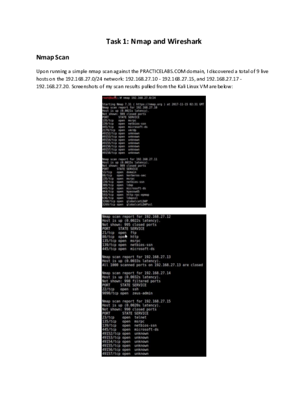 (PDF) Task 1: Nmap and Wireshark
