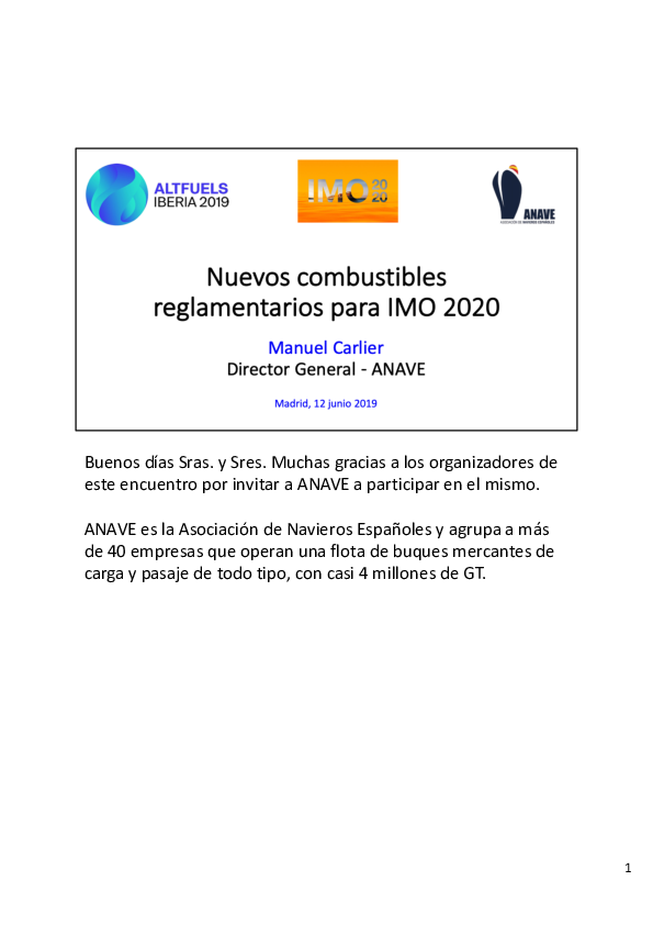 (PDF) Nuevos combustibles reglamentarios para IMO 2020