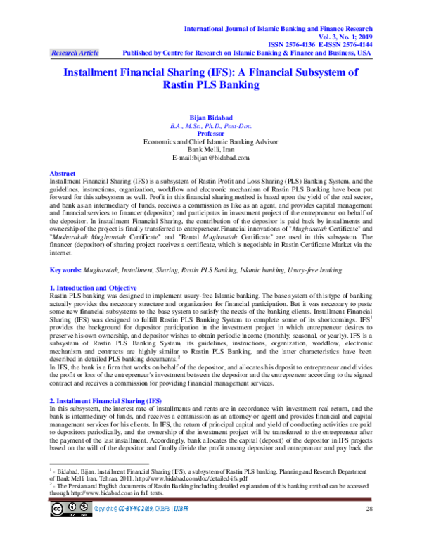 (PDF) Installment Financial Sharing (IFS): A Financial Subsystem of ...