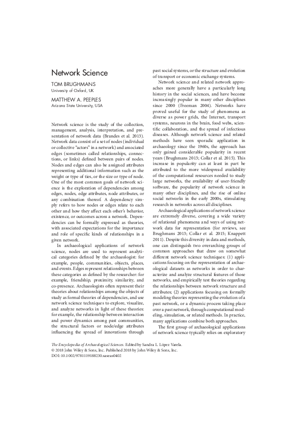 (PDF) Network Science