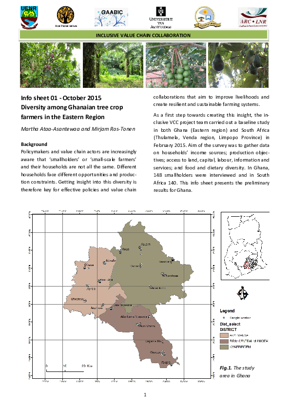 (PDF) Info sheet 01 -October 2015 Diversity among Ghanaian tree crop ...