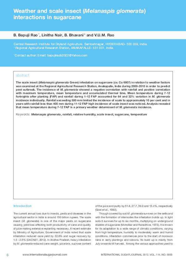 (PDF) Effect of Nitrogen, phosphorus, potash, total sugars on the ...