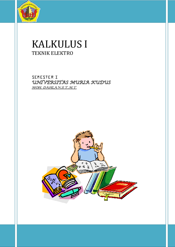(PDF) KALKULUS I TEKNIK ELEKTRO SEMESTER I UNIVERSITAS MURIA KUDUS