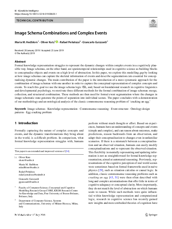 (PDF) Image Schema Combinations and Complex Events