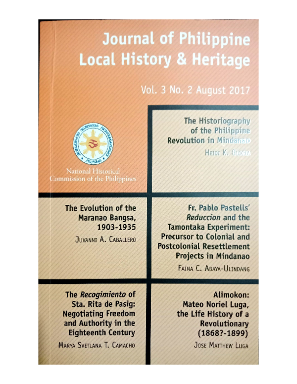 (PDF) Alimokon: Mateo Noriel Luga, the Life History of a Revolutionary ...