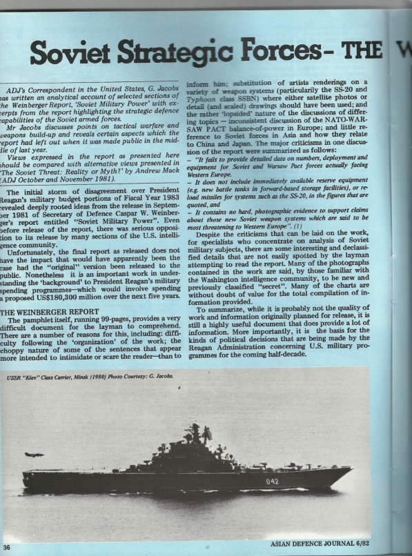 (PDF) Soviet Strategic Forces - Weinberger View