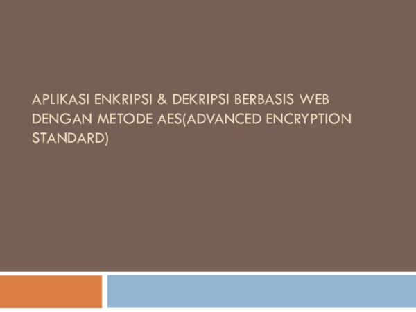 (PPT) Aplikasi Enkripsi dekripsi berbasis web Dengan metode20190720 ...