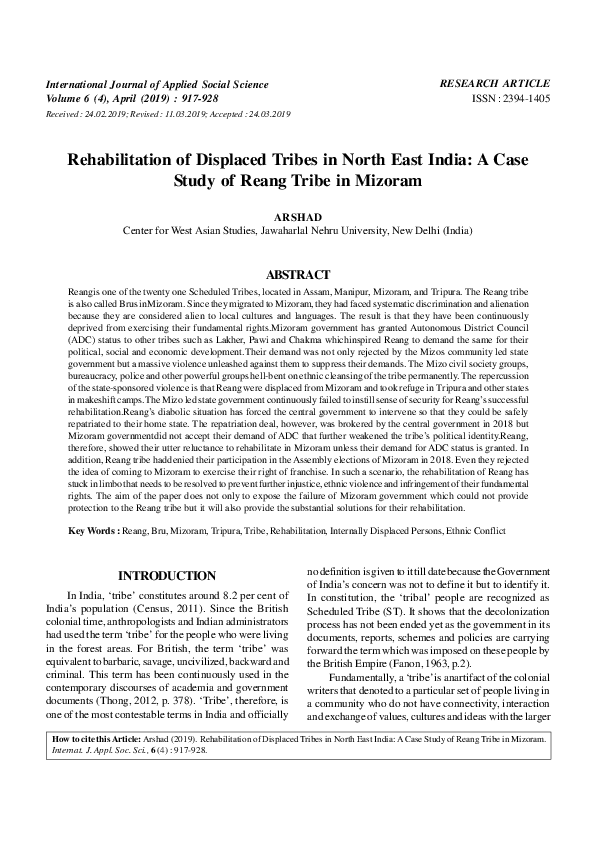(PDF) IJASS Reang Article
