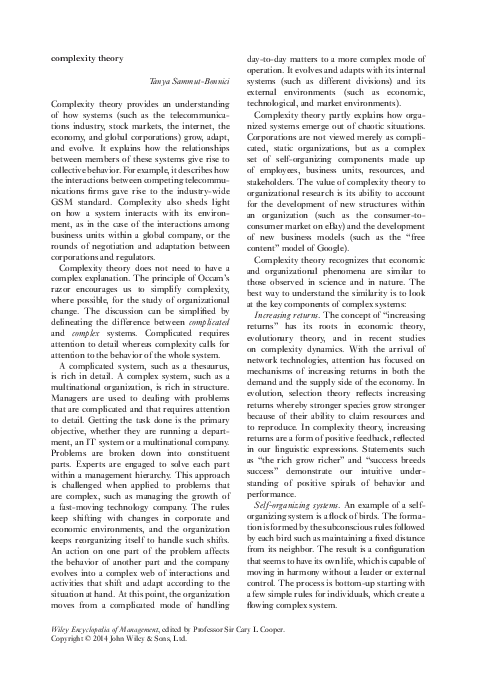 (PDF) Complexity Theory