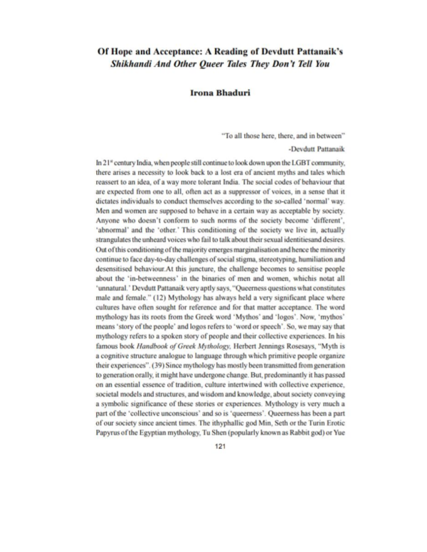 (PDF) Of Hope and Acceptance: A Reading of Devdutt Pattanaik's ...