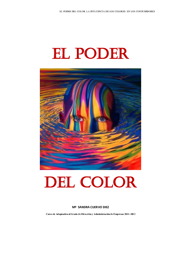 (PDF) EL PODER DEL COLOR - LA INFLUENCIA DE LOS COLORES EN LOS CONSUMIDORES