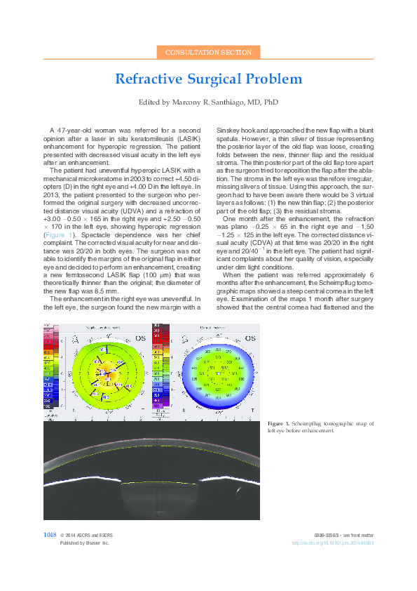 (PDF) Refractive Surgical Problem