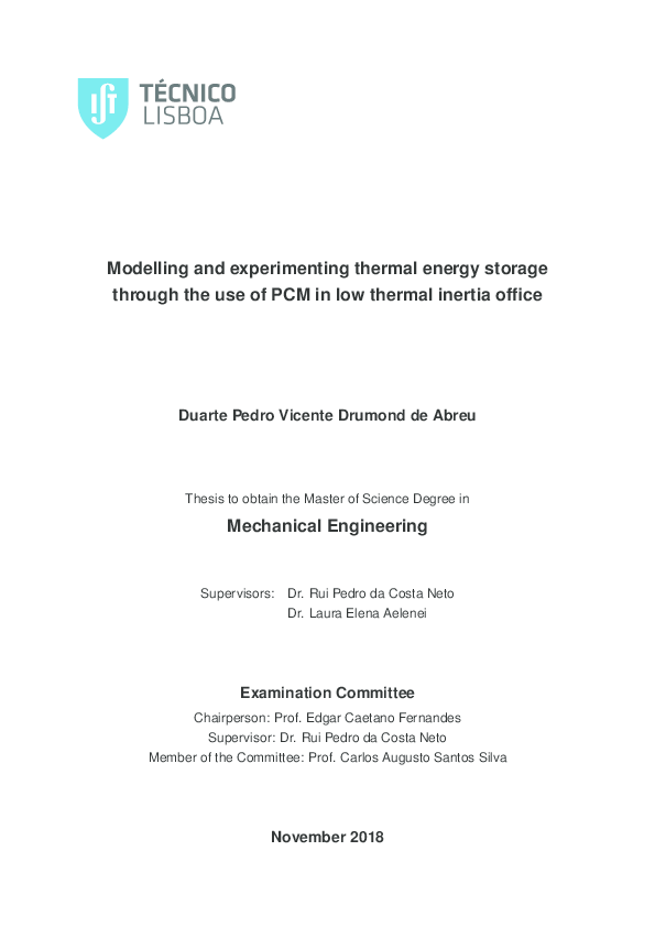 (PDF) Modelling and experimenting thermal energy storage through the ...
