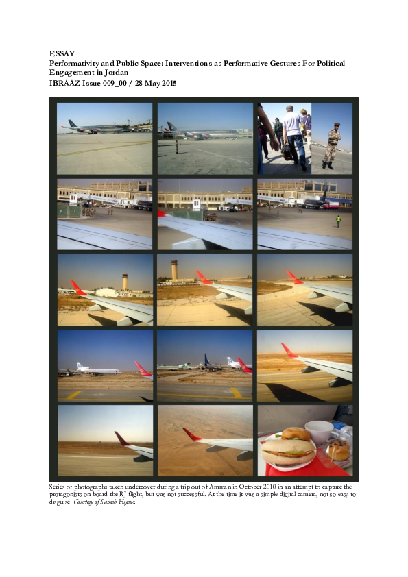 (DOC) Performativity and Public Space IBRAAZ 05.