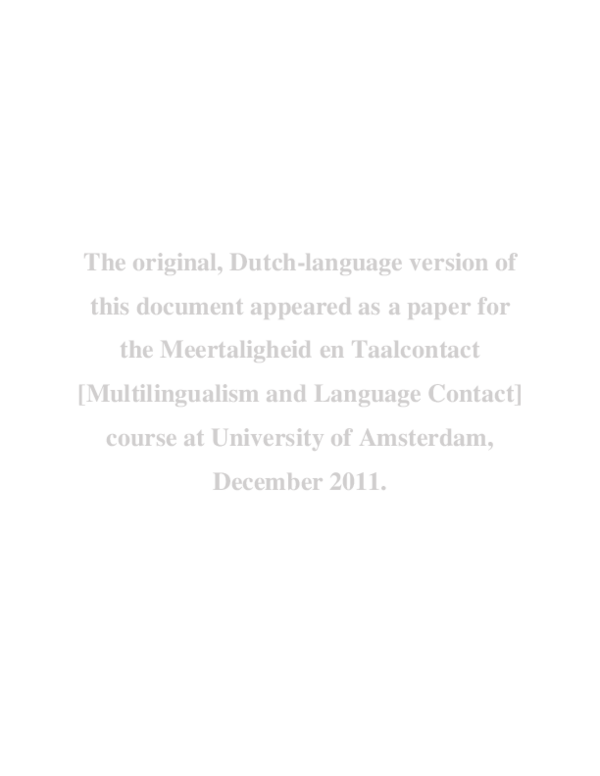 (PDF) French and English words in Chiac