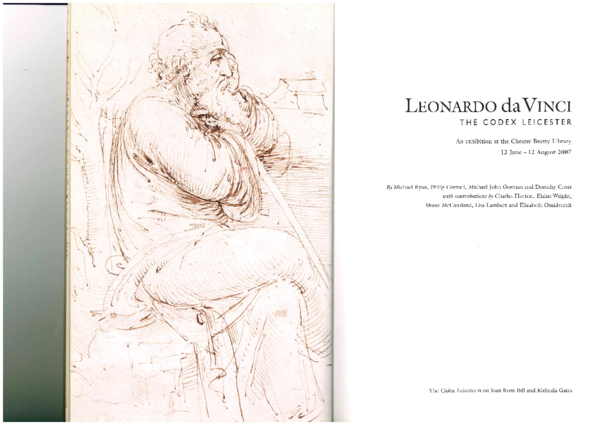 (PDF) Leonardo's Life and Art in the Context of the Codex Leicester