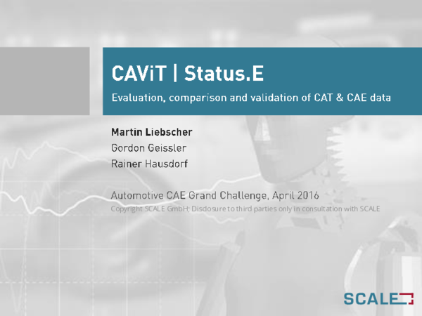 (PDF) Automotive CAE Grand Challenge - SCALE_CAViT-STATUSE | johan carrera - Academia.edu