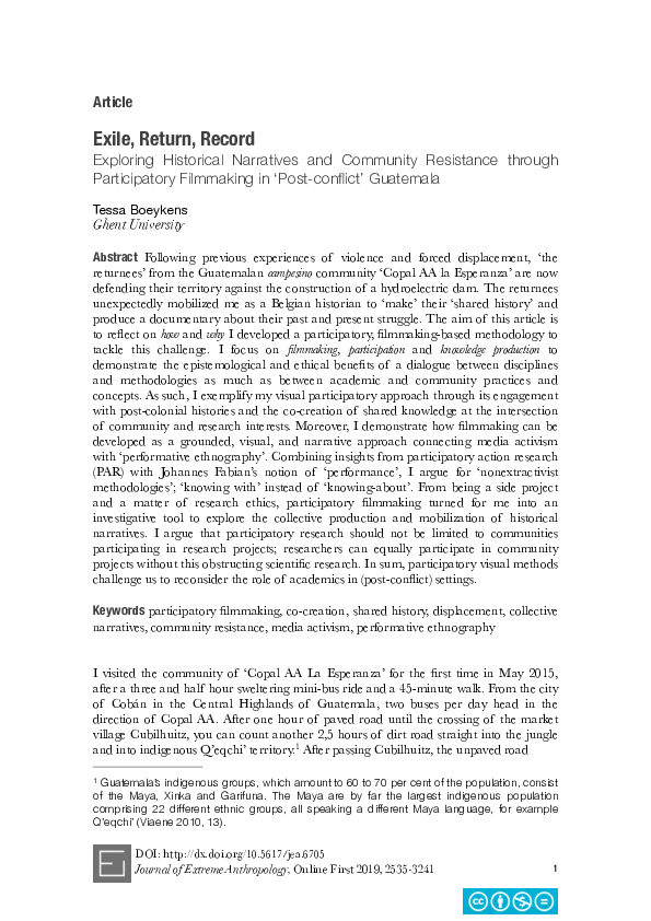 (PDF) Exile, Return, Record Exploring Historical Narratives and ...