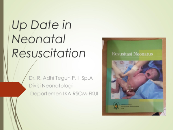 (PDF) Up Date in Neonatal Resuscitation