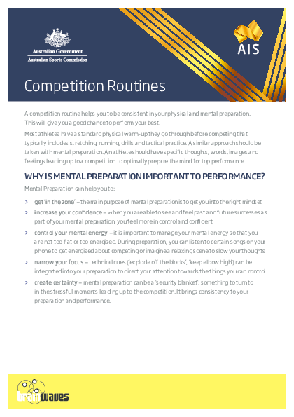 (PDF) Competition Routines